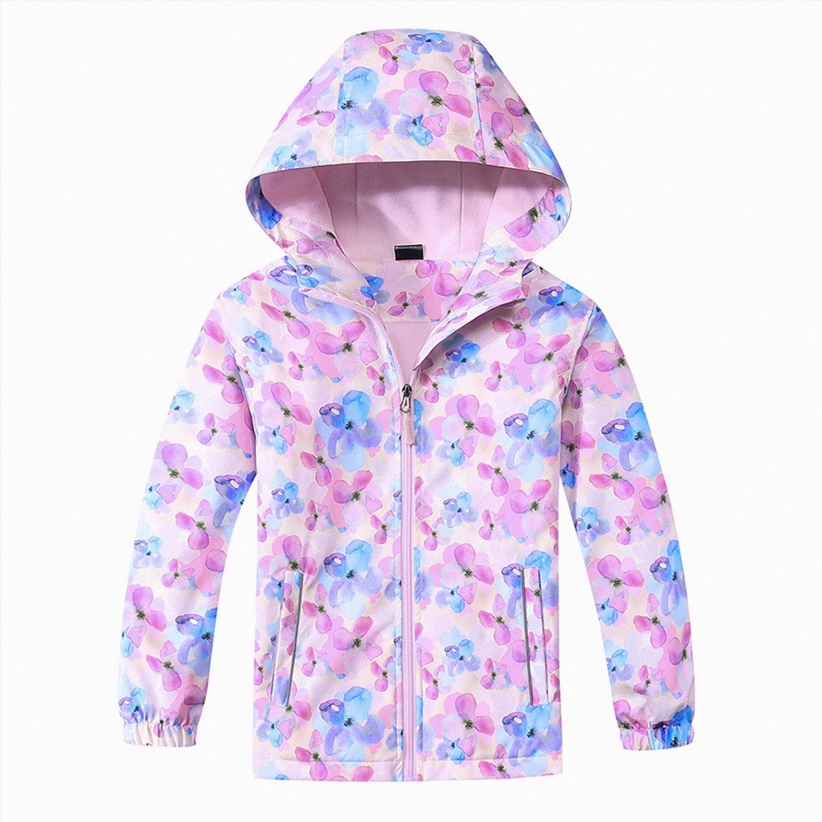 6-7 Years Child Girls Boys Fleece Hooded Jacket Windbreaker Knitted ...