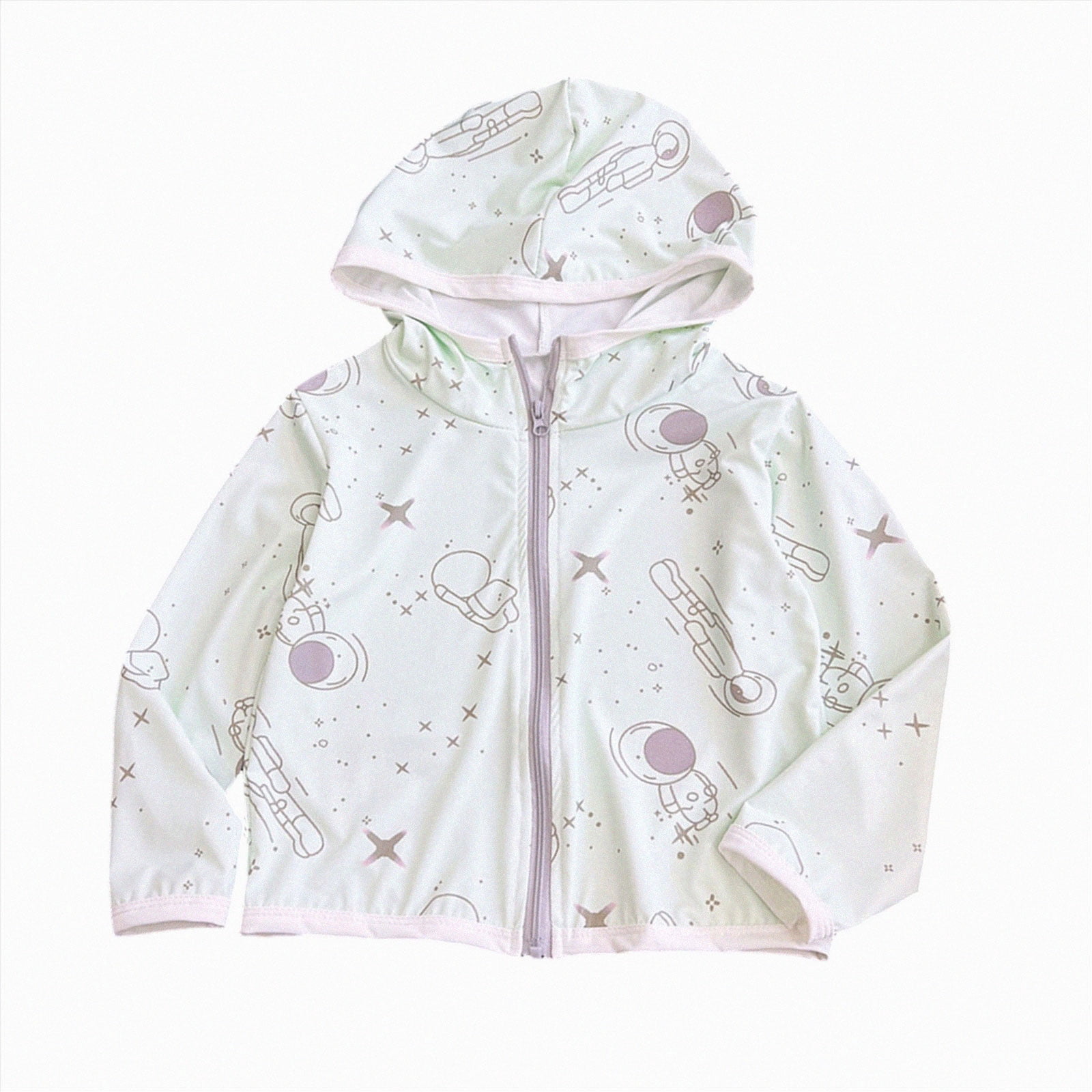 6-7 Years Child Summer Girls' Cute And Casual Patterned Sun Protective ...