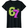 6 7 Zombie Meme Silly Number Friends Halloween Funny Math T-Shirt ...