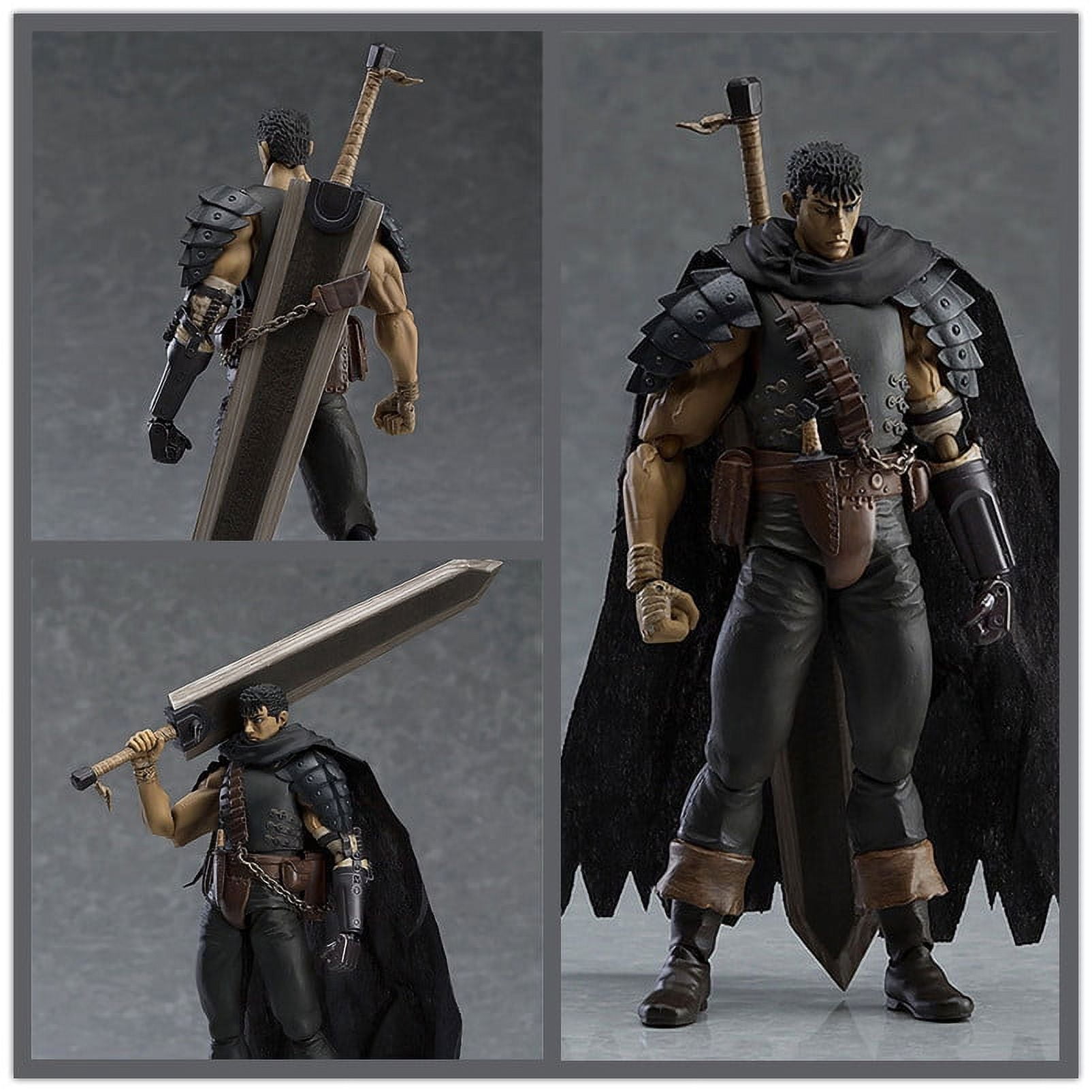 6.7 inch Figma Berserk Legend Guts Black Swordsman Children's Anime ...