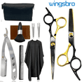6.7 inches wingsbro Haircutting Scissors Set, Flat & Thinning Barber ...