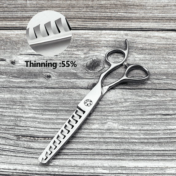 6.7 inches wingsbro Silver Hair Cutting Thinning Scissors, Professional ...