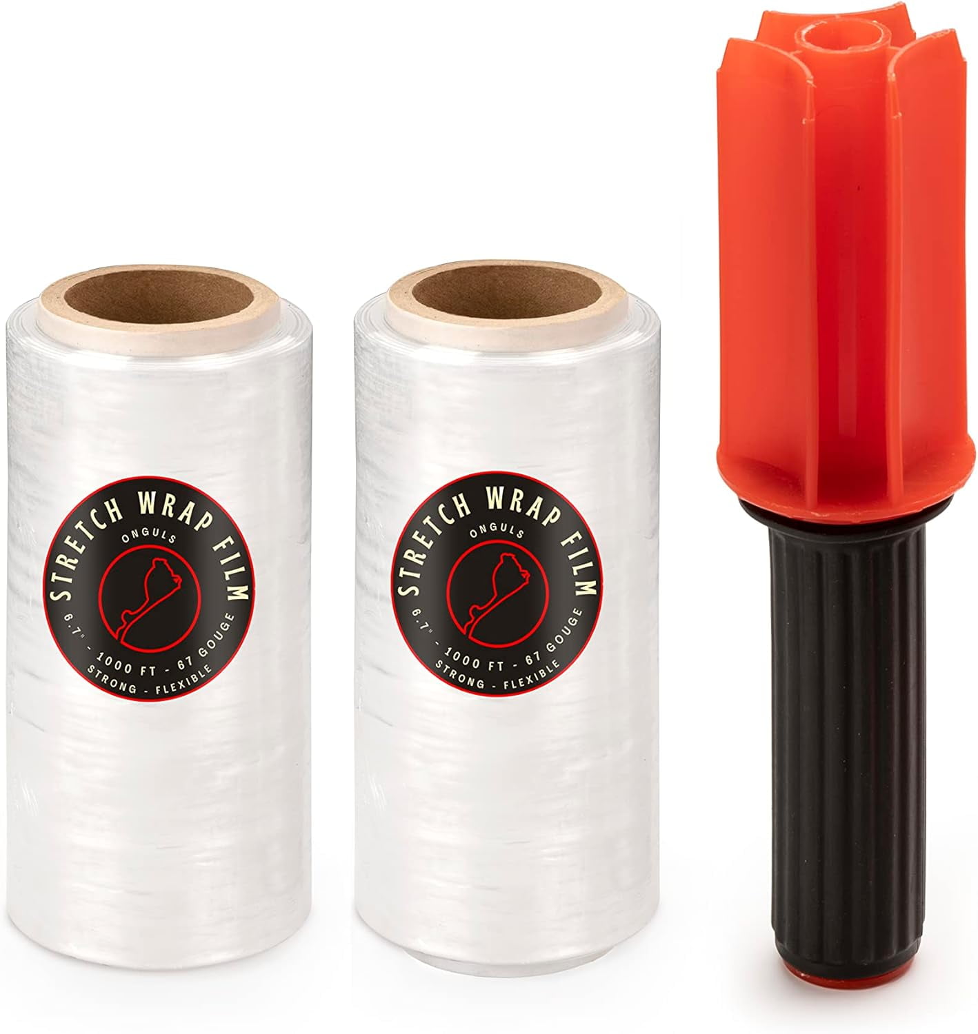 6.7 x 1000ft, 67 Gauge Heavy-Duty Stretch Film/Wrap - 500% Stretchable ...