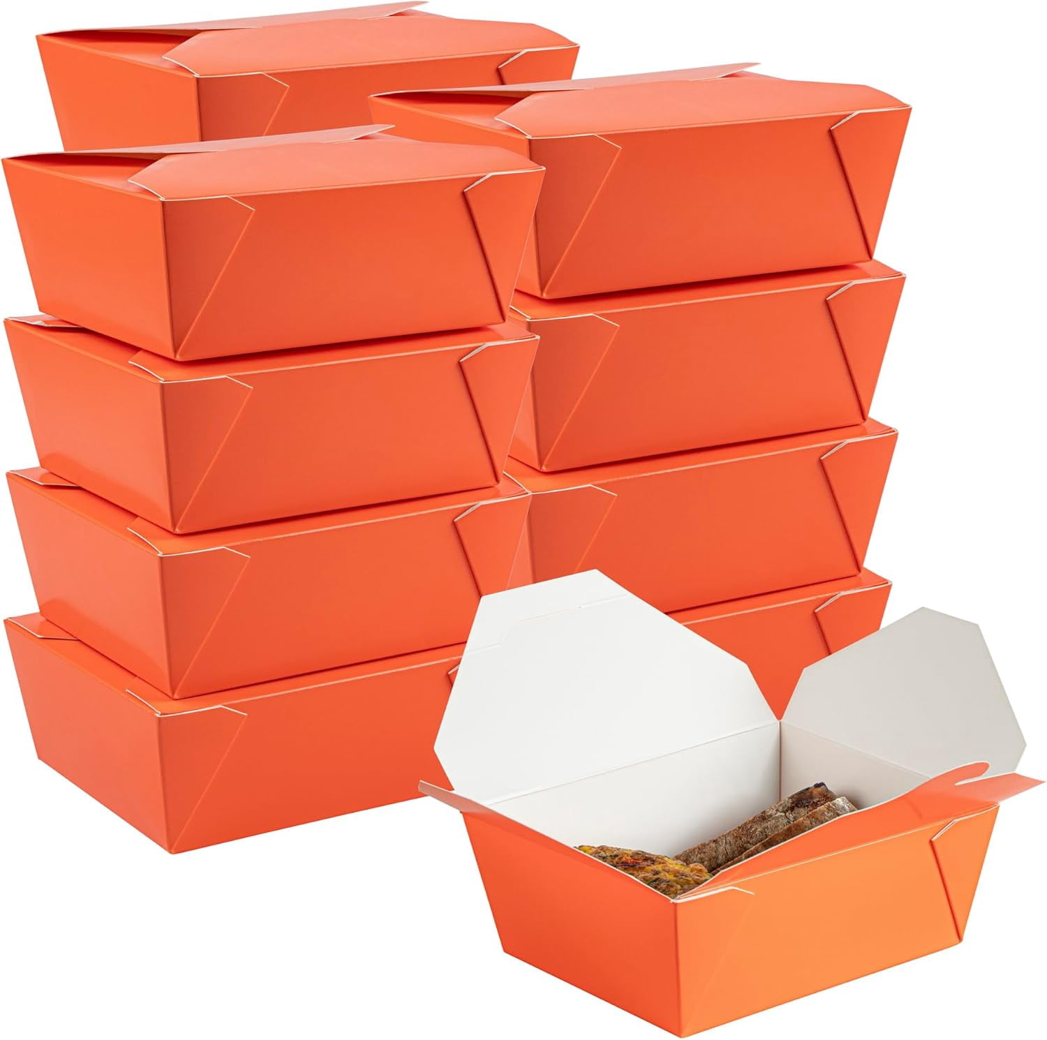 Food Containers Takeaway Boxes - Disposable Striped And Paper Takeout ...