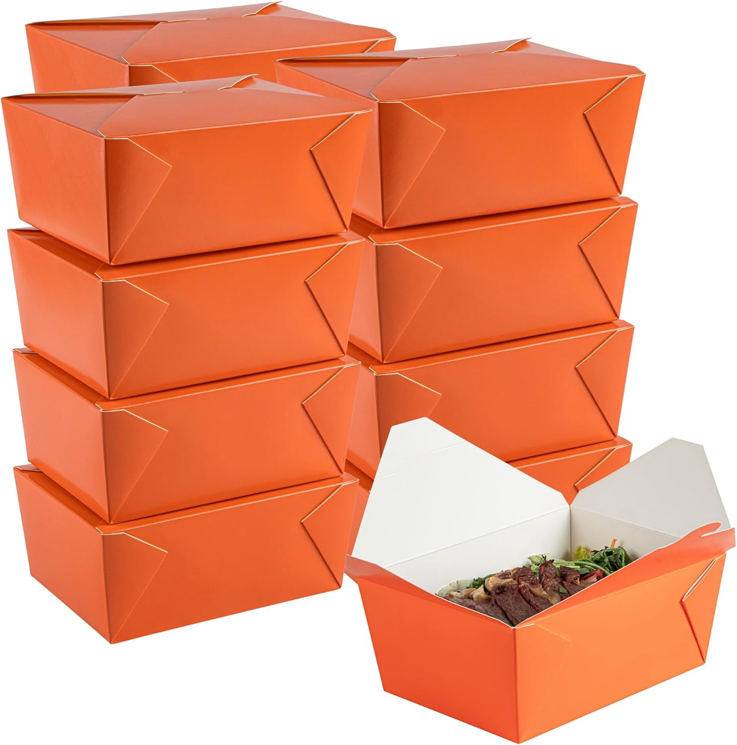 Food Containers Takeaway Boxes - Disposable Striped And Paper Takeout ...