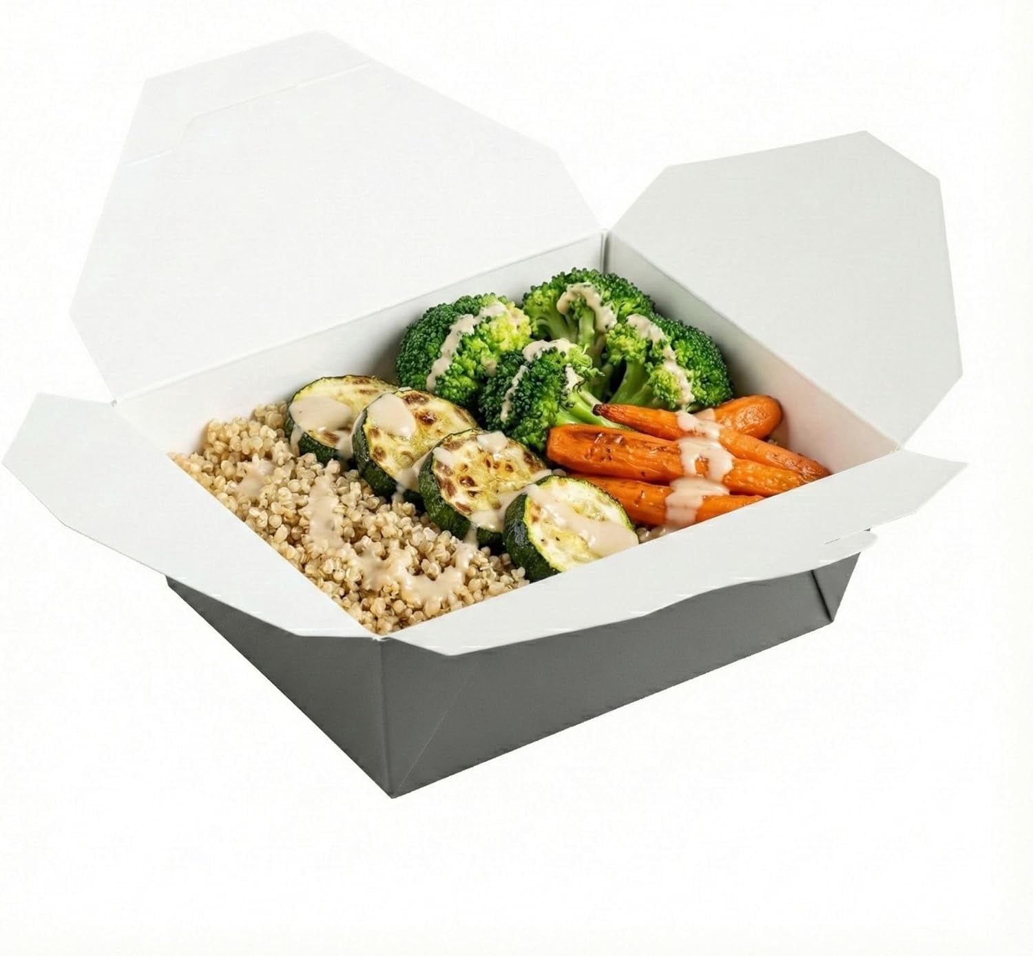 Food Containers Takeaway Boxes - Disposable Striped And Paper Takeout ...