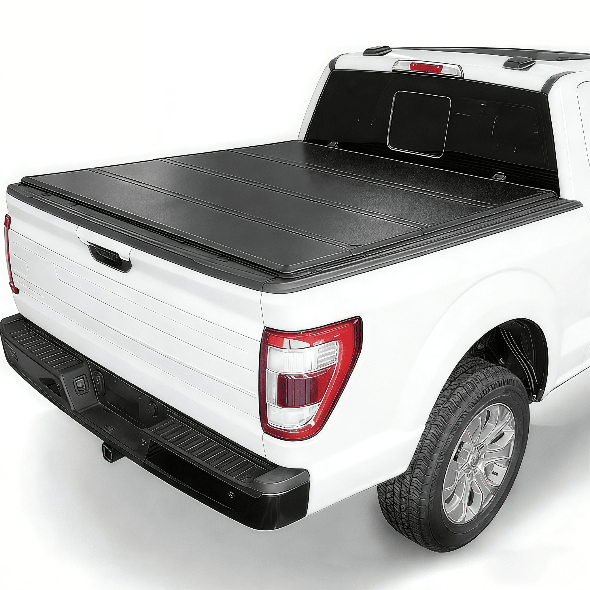 6.75' (82") Hard Folding Fiberglass Truck Bed Tonneau Cover for 1999 ...