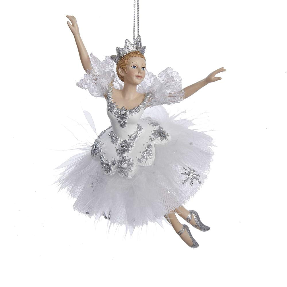 Kurt Adler Snow Queen Ballerina Christmas Ornament, Ballet Dancer, Xmas ...