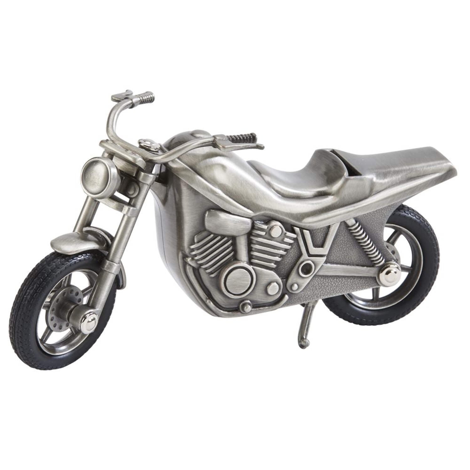 Motorcycle Bank, Pewter Finish 4" H X 6.75" L - Walmart.com