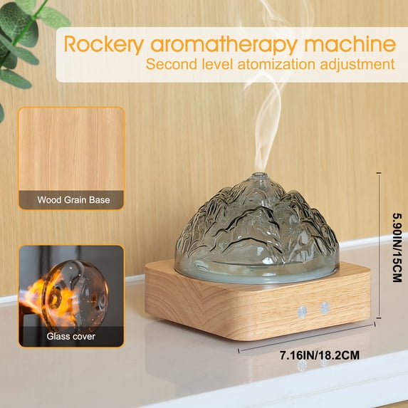 6.76-Ounce Essential Oil Diffuser with Soundwave Technology, Seven ...