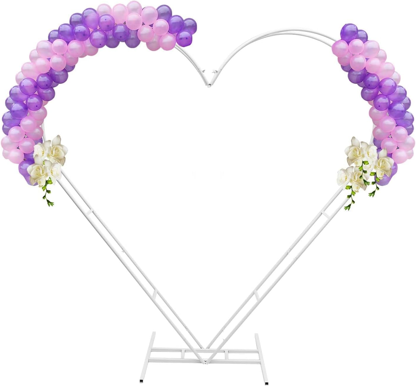 6.79 * 6.89ft White Wedding Arch Stand, Heart Wedding Arches for ...