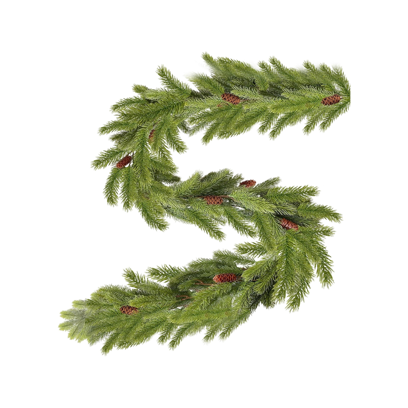 6.7Ft Christmas Garland Realistic Fuller,Natural Droopy,Lifelike Xmas ...