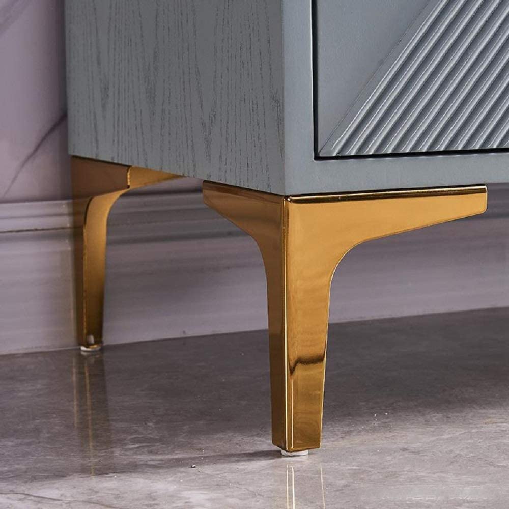 6.7Inch Gold , Metal Furniture Feet for Cabinet Sofa tv Stand Legs 4Pcs ...