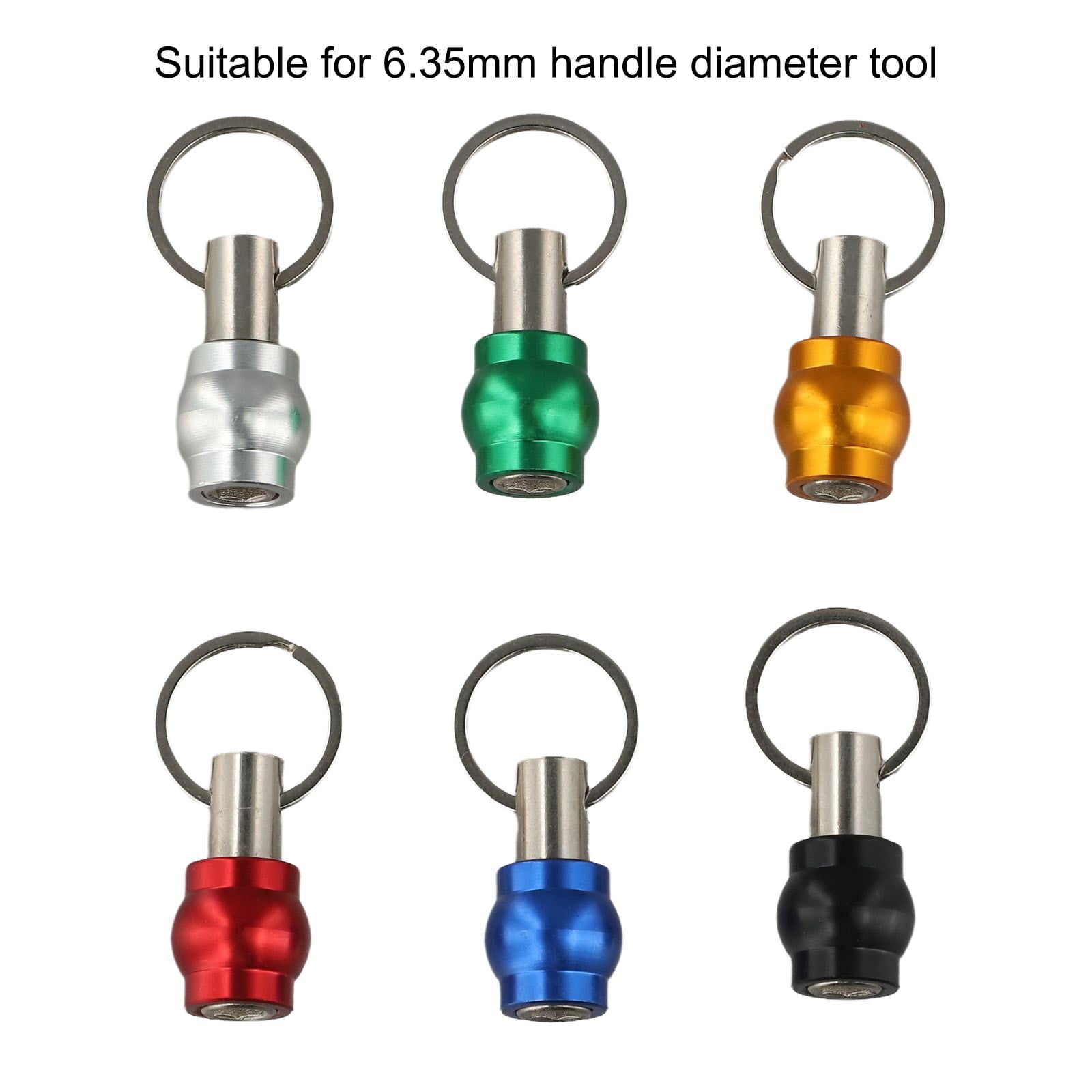 6/7pcs Drill Bit Holder 1/4 Hex Screwdriver Keychain Extension Bar ...
