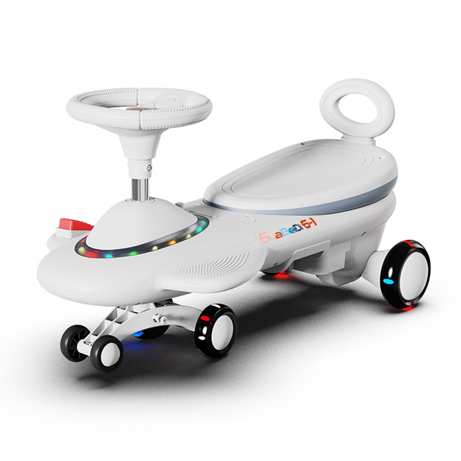 6.7V Electric Wiggle Car with Pedal, 2-in-1 Electric Swing Car with ...