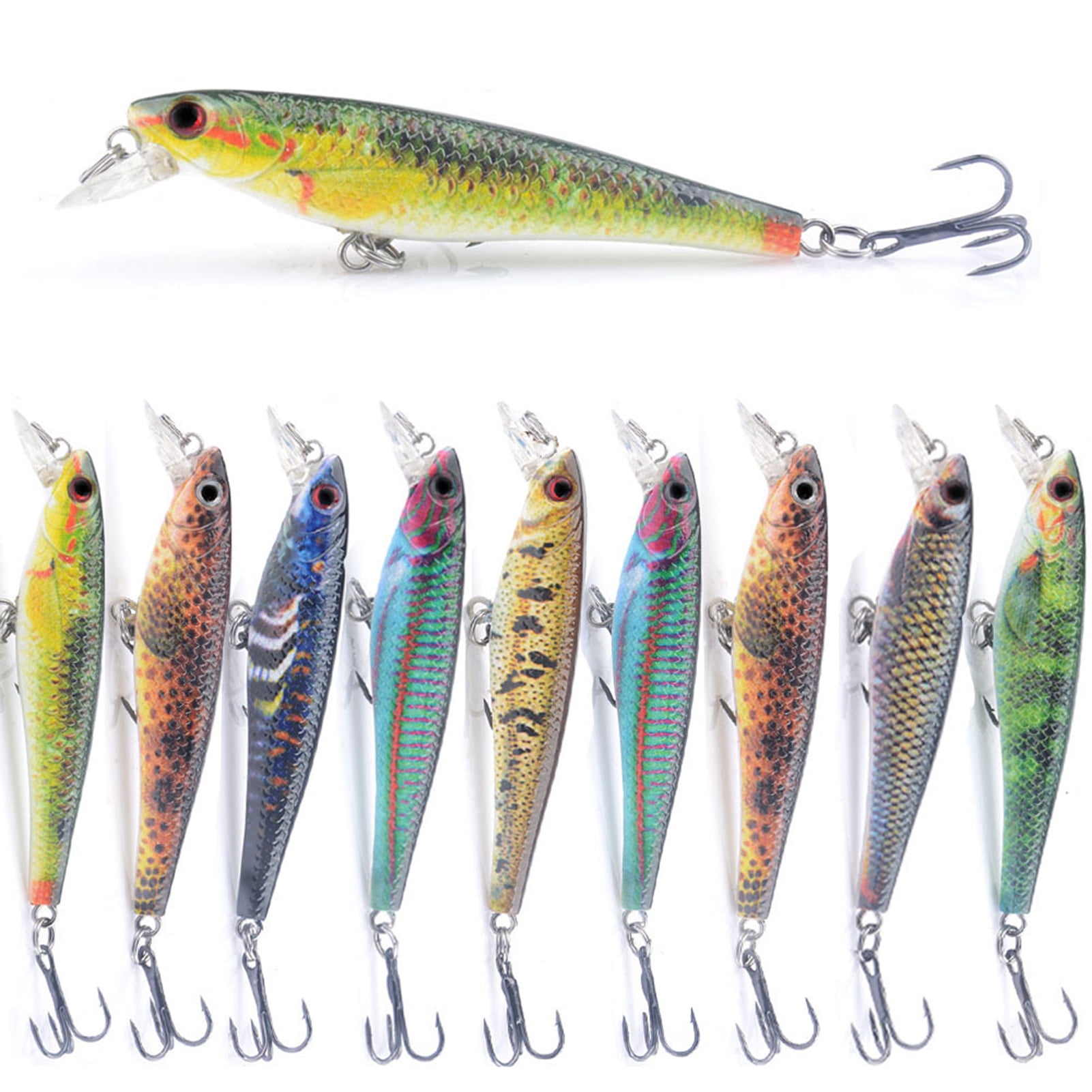 6.7cm/4g Fishing Bait Triple Hooks Rust-proof Anti-corrosion High ...