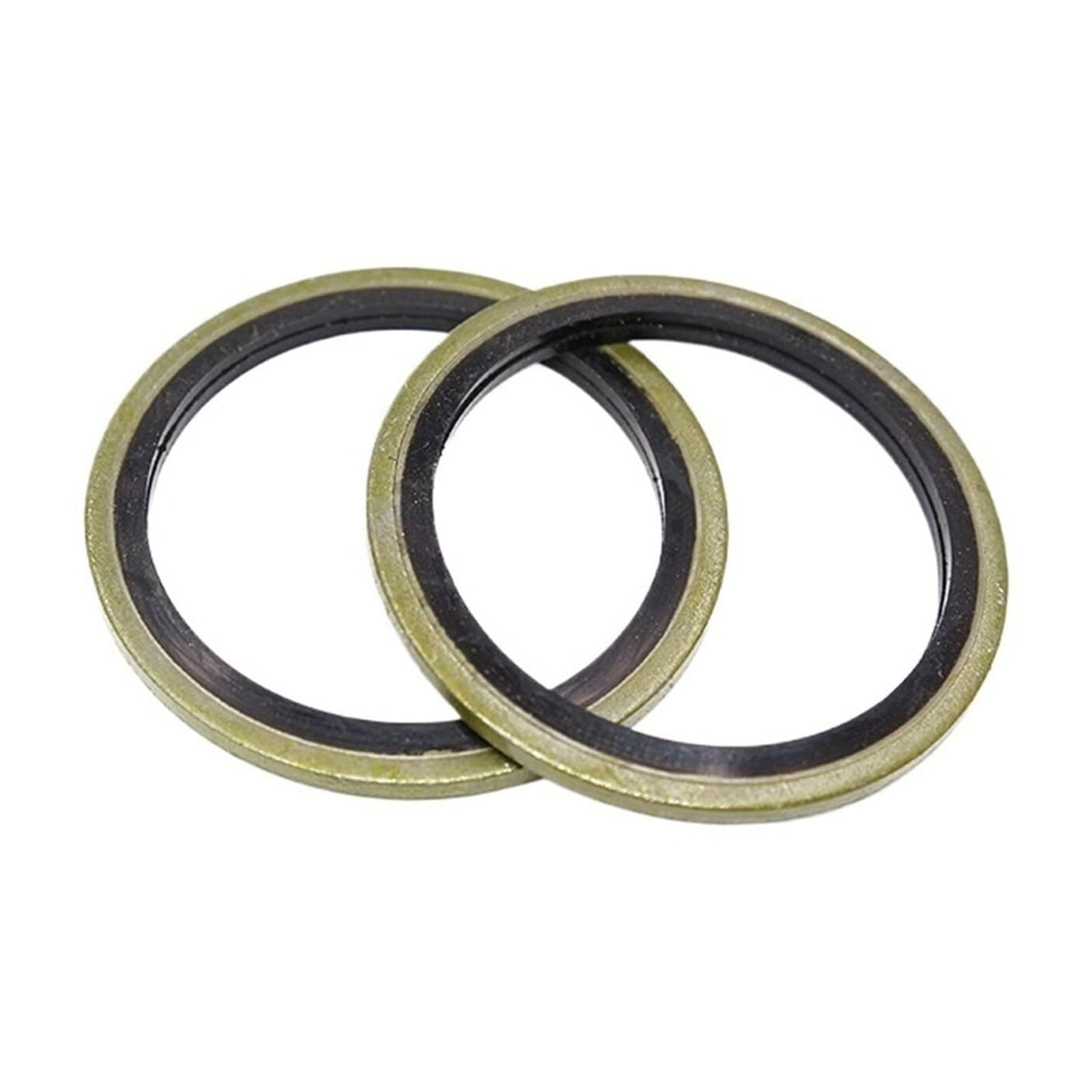 6/8/10/12/14/16~60mm Bonded Washer Metal Rubber Oil Drain Plug Gasket ...