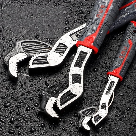 6/8/10/12 Inch Universal Multifunctional Self-Locking Wrench Fast ...