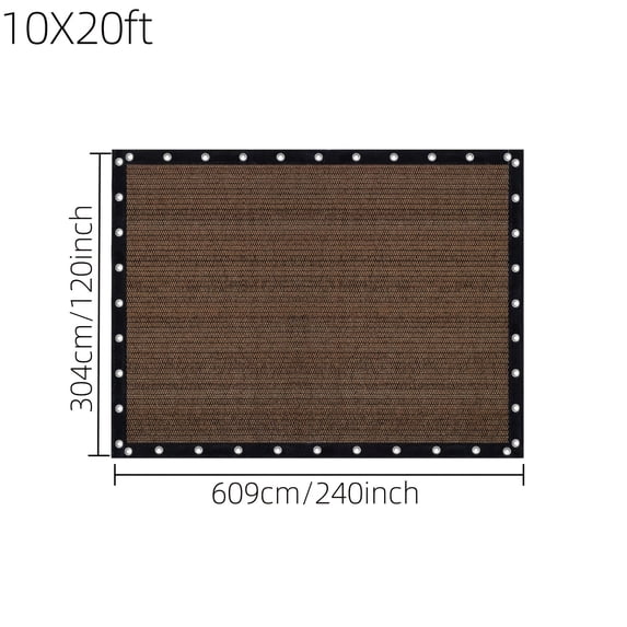 6/8/10/12ft Shade Fabric, Sun Shade Cloth, 90% Shade Net, Shade Screen ...