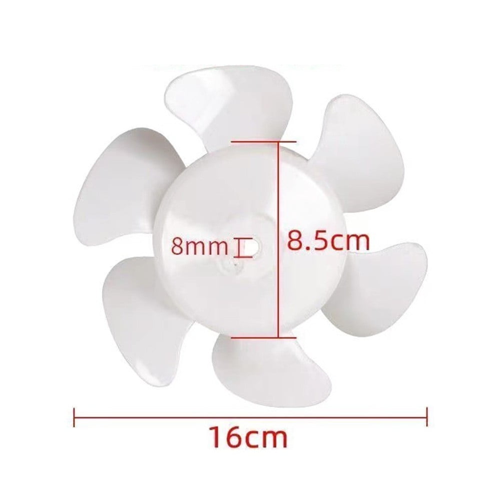 6/8/10 Inches Exhaust Fan Blade 6 Leaves Electric Fan Replacement Fan ...