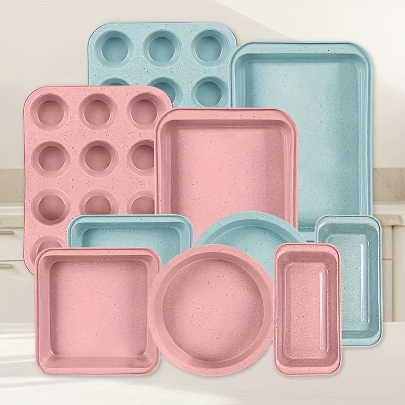 6/8/10pcs Nonstick Baking Pans Set Kitchen Baking Sheets For Oven ...