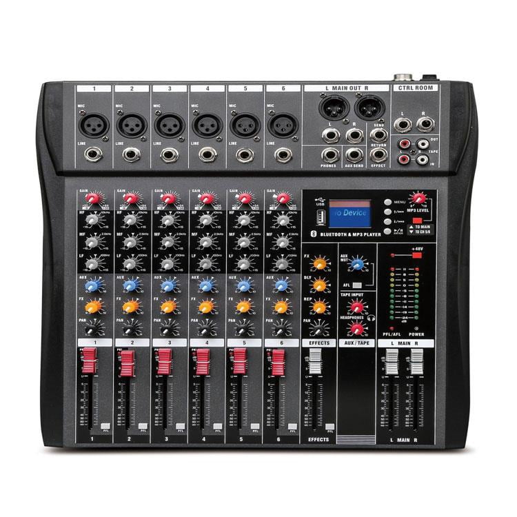6/8/12 Channels Professional Studio Mixer bluetooth USB DJ Sound Mixing ...