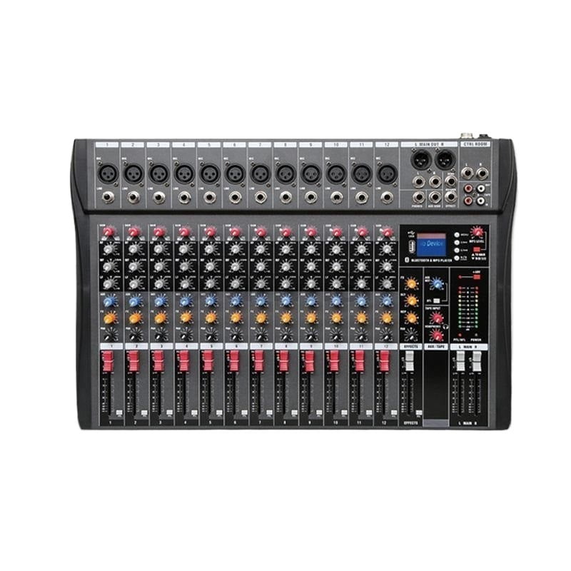 6/8/12 Channels Professional Studio Mixer bluetooth USB DJ Sound Mixing ...