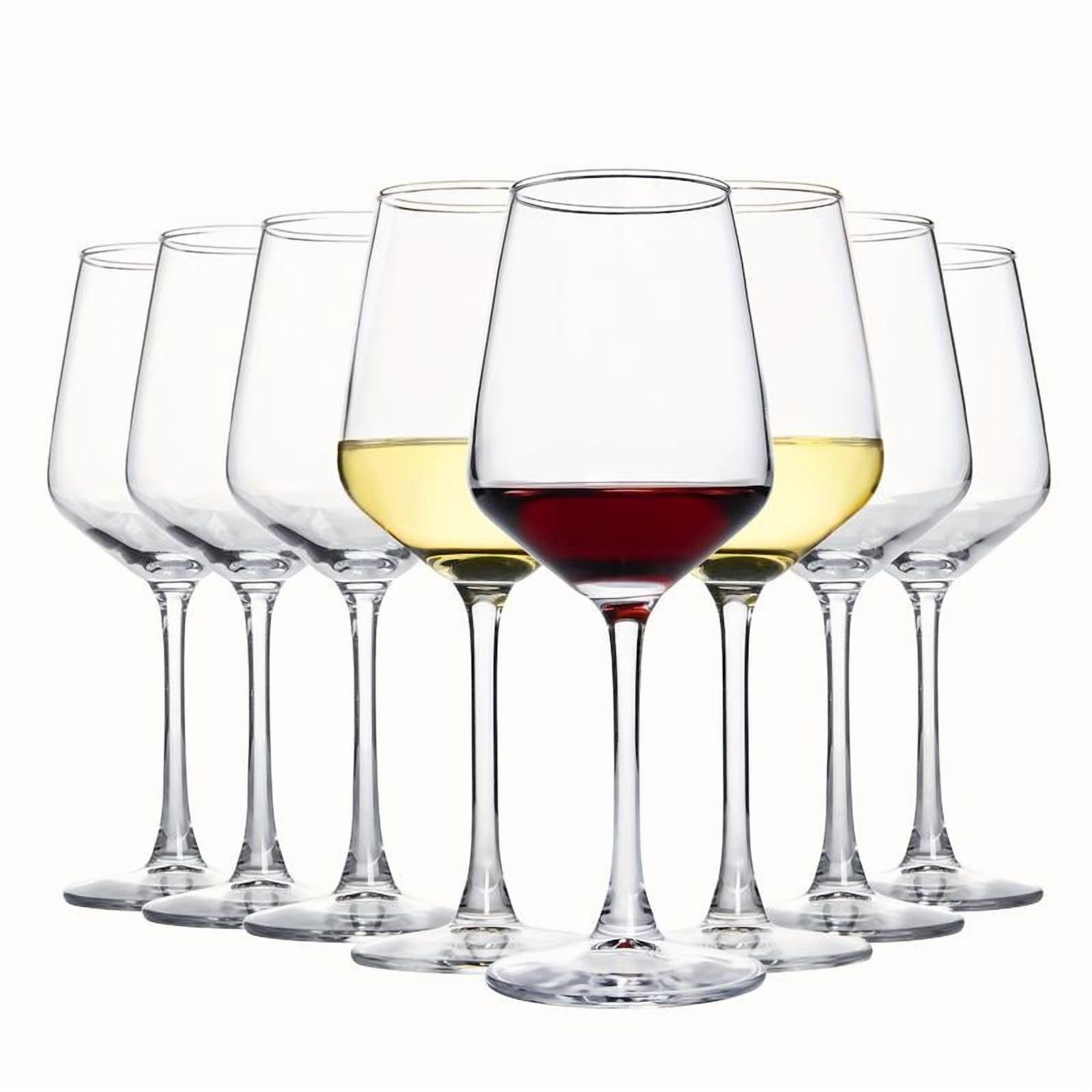 6/8/12Count , 12Oz Red/White Wine Glasses Set, Durable Long Stemmed ...