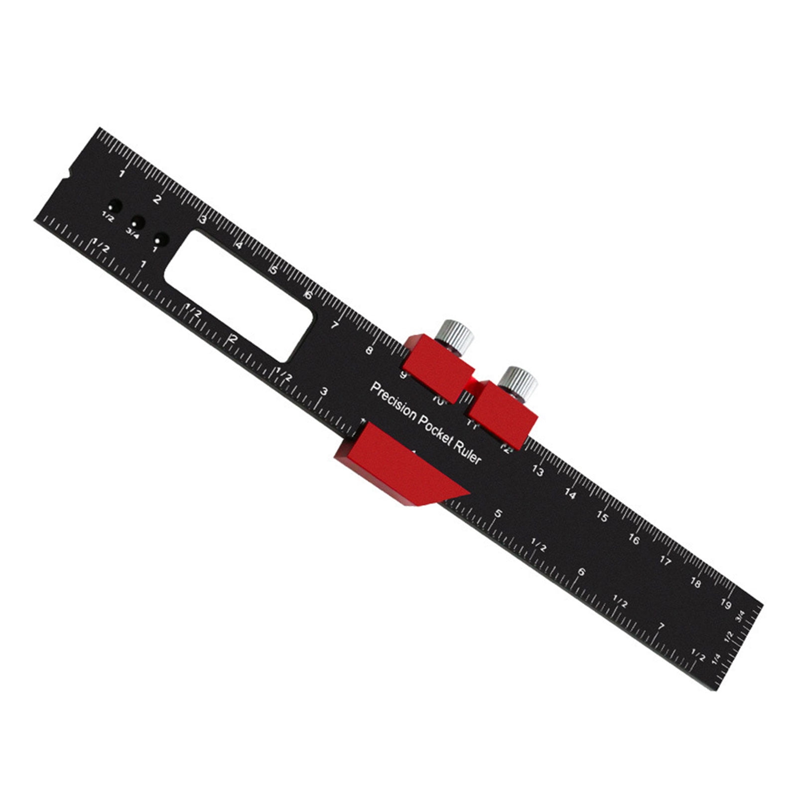 6/8/12Inch Aluminum Scribing Ruler Measuring Marking Gauge Woodworking ...