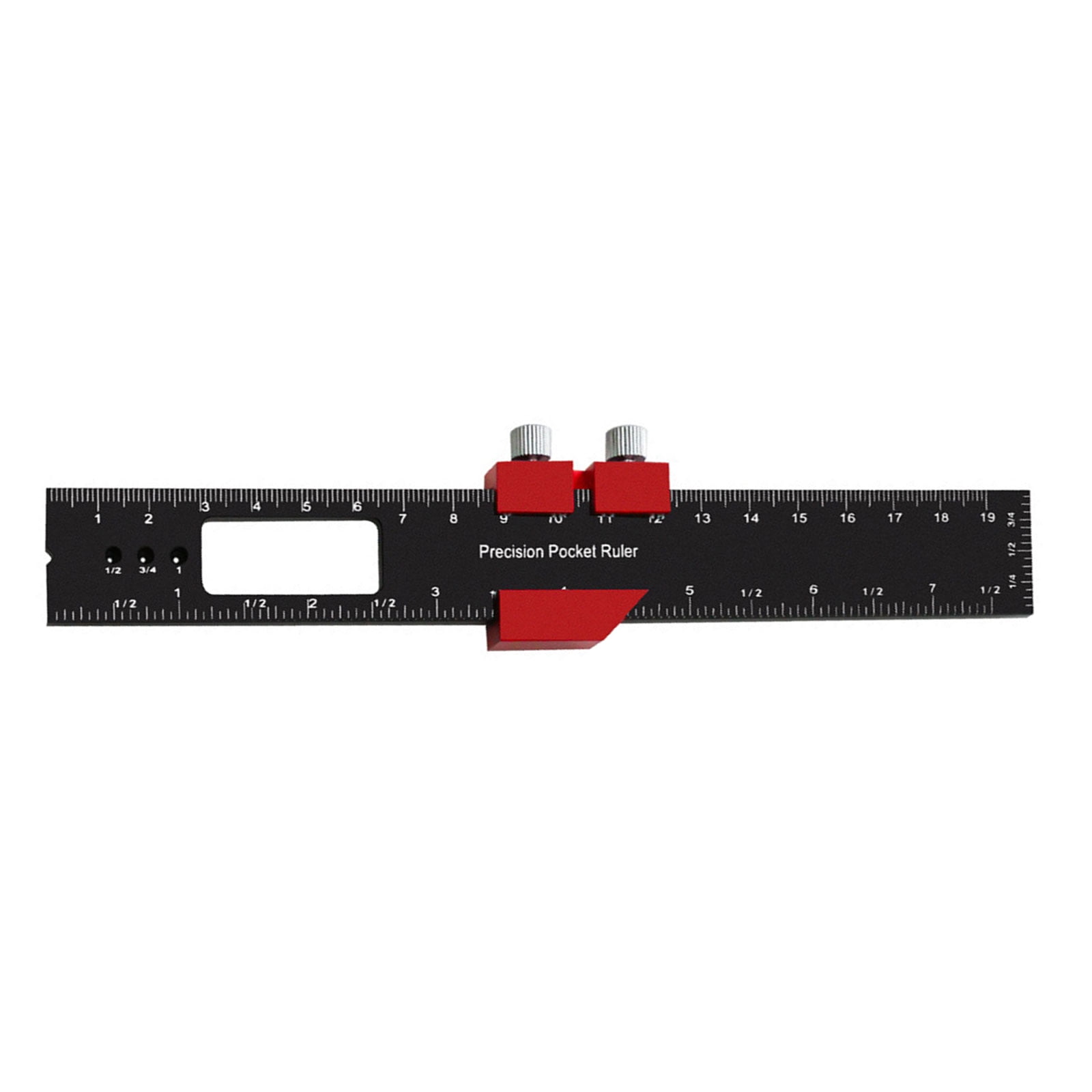 6/8/12Inch Slide Ruler with Stop Woodworking Ruler Professional Track ...