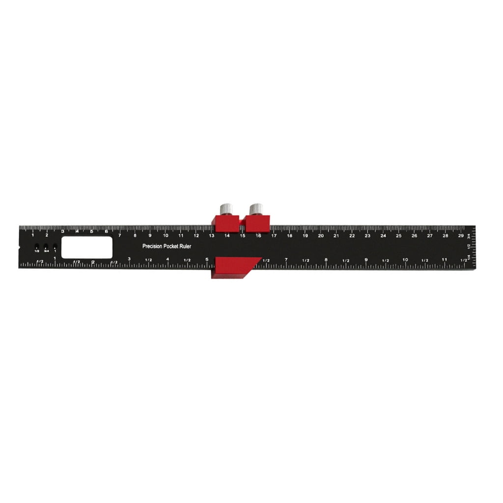6/8/12Inch Woodworking Ruler Aluminum Slide Ruler Professional Track ...