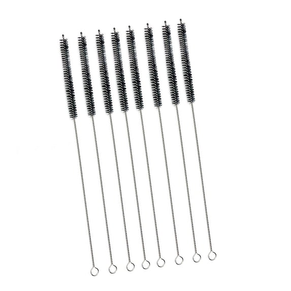6/8/12pcs Straw Cleaning Brushes Straw Brush With Steel Handle Cleaner ...