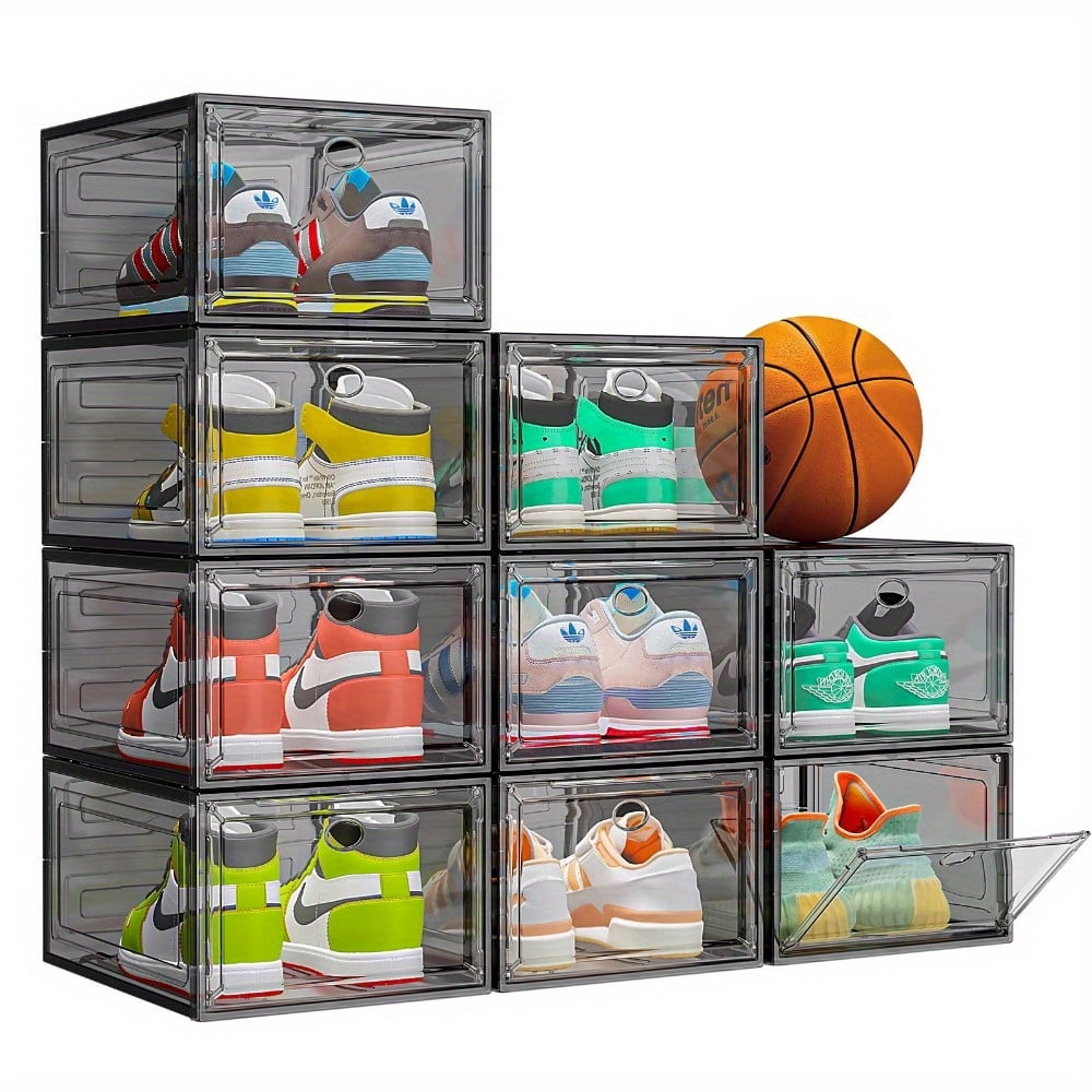 6/8/9/10 Sizes Large Transparent Shoe Box Storage Containers - Thicker ...