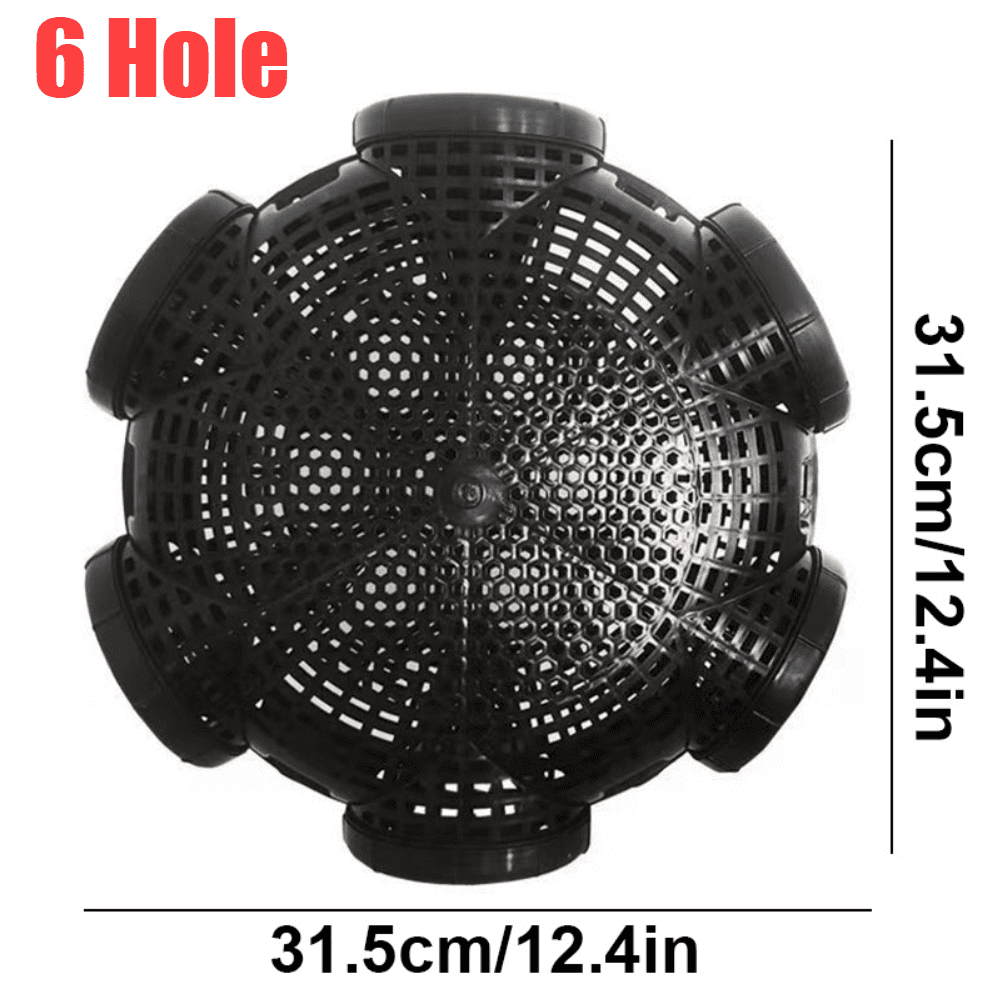 6/8 Hole Plastic Eel Cage Outdoor Crab Loach Catching Basket Fishing ...