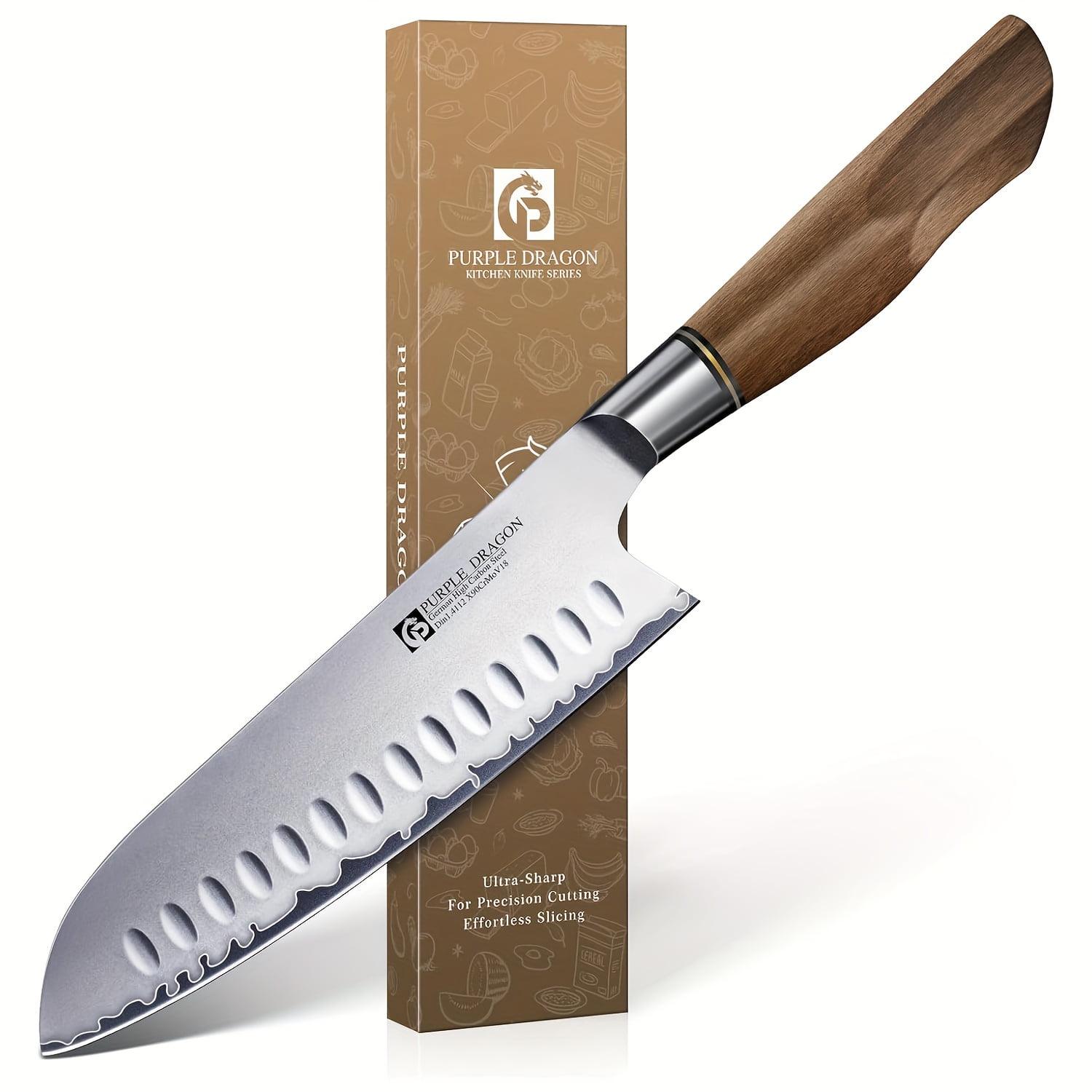 6.8-Inch Professional Kitchen Knife, Meat Cutting Knife, Vegetable ...