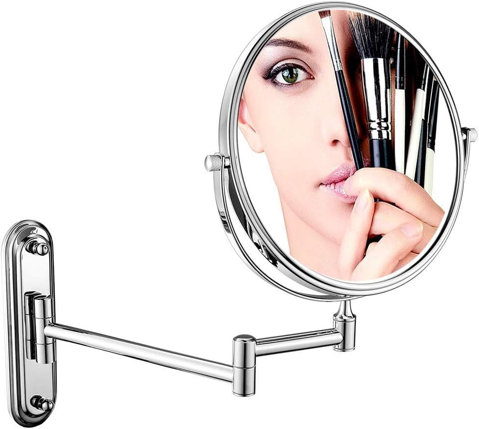6/8-Inch Wall Mounted Makeup Mirror, Double Sided Vanity Magnifying ...