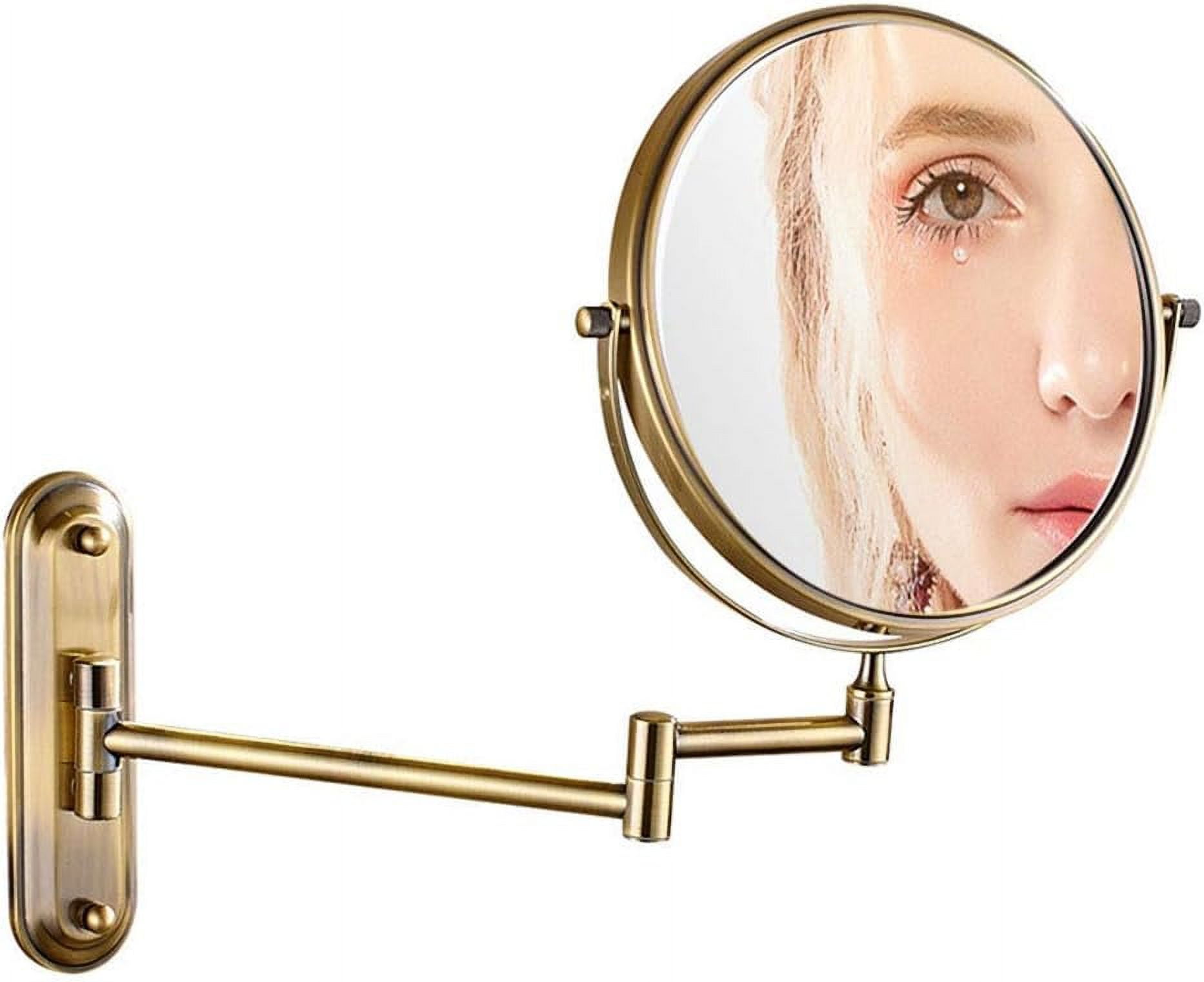 6/8-Inch Wall Mounted Makeup Mirror with Magnification, Double Sided ...