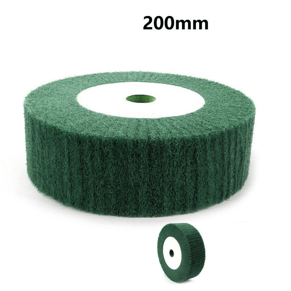6"/8" Nylon Fiber Flap Polishing Wheel Disc Non-woven Abrasive Buffing ...