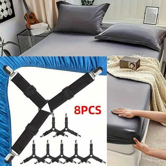 6/8 Pcs Of Multifunctional Metal Bed Sheet Fixing Clip, Suitable For ...