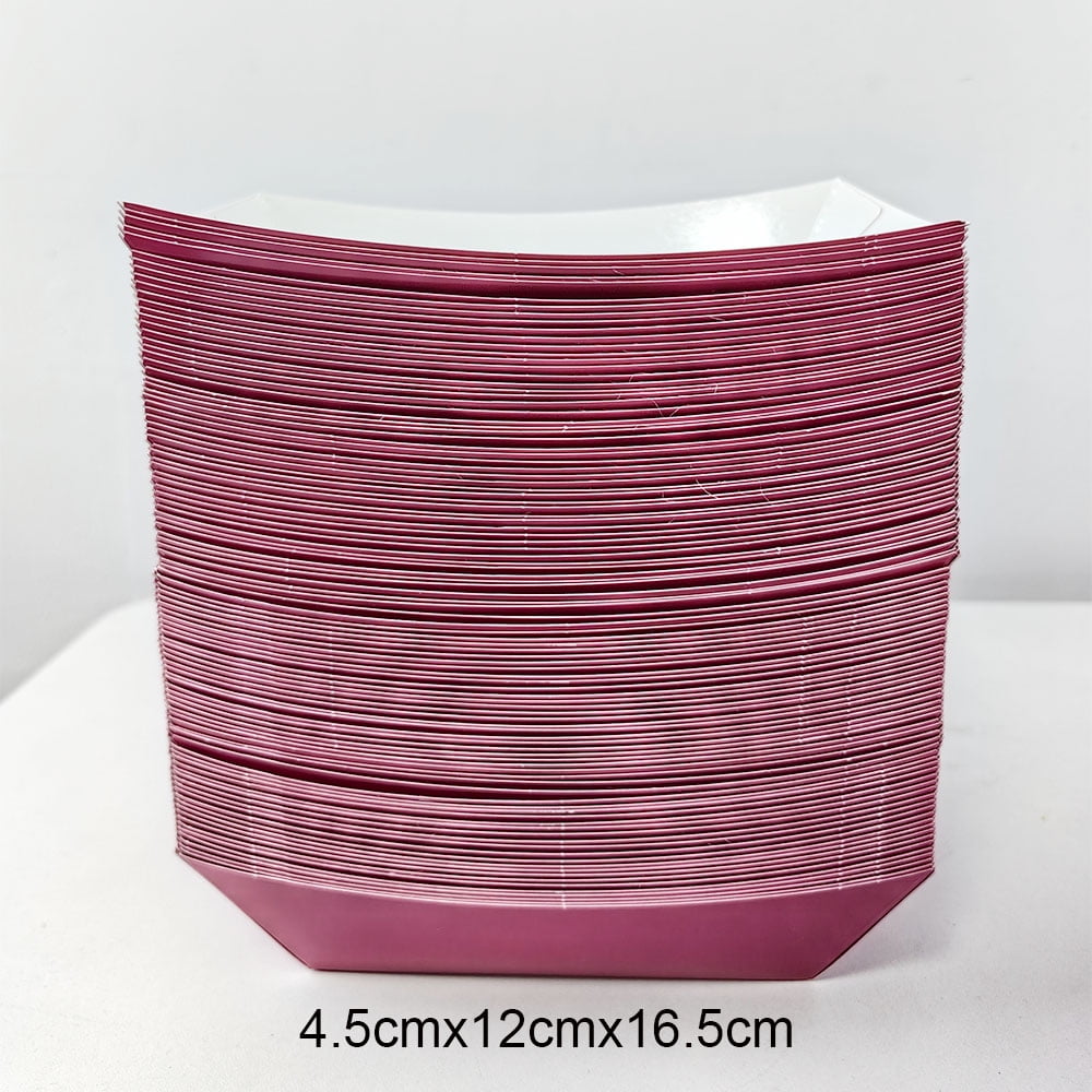 6-80pcs Colorful Paper Food Boat Trays Disposable Paper Boats ...