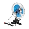 6.89" 12V Universal Truck Clip On Fan, Metal Oscillating Car Fan with ...