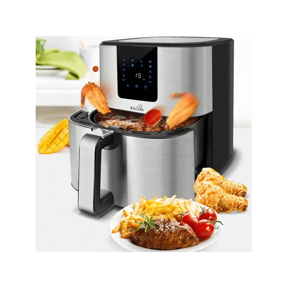 6.8QT Large Air Fryer XL, 1500W 120V ,Stainless Steel Air Fryers Oven ...