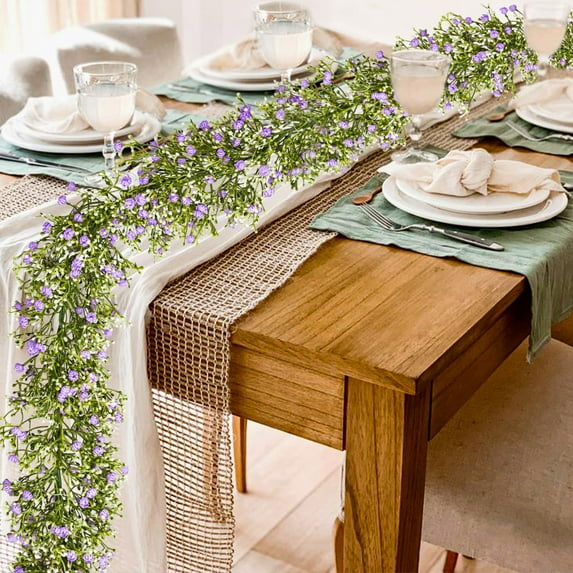 6.8ft Artificial Rattan Hanging Garland | Indoor Christmas Tree ...