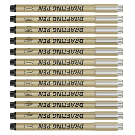 6/9/12 Pieces Fine Line Pen Multifunctional Drafting Pen Marking Pen ...