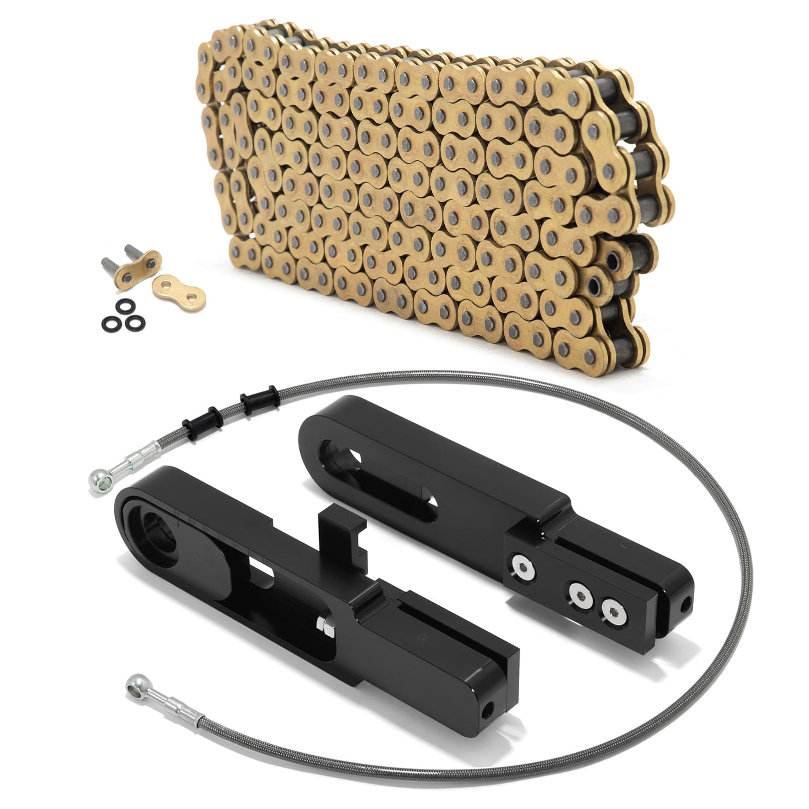 6"-9" Bolt on Swingarm Extensions Chain Brake Line for Yamaha YZF R6 ...