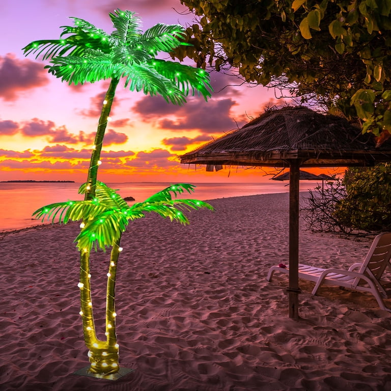 Outdoor Lighted Palm Tree Decorations | Shelly Lighting