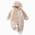 6-9 Months Preemie Sleep & Play One-Piece Bodysuit Girls Hooded Romper ...