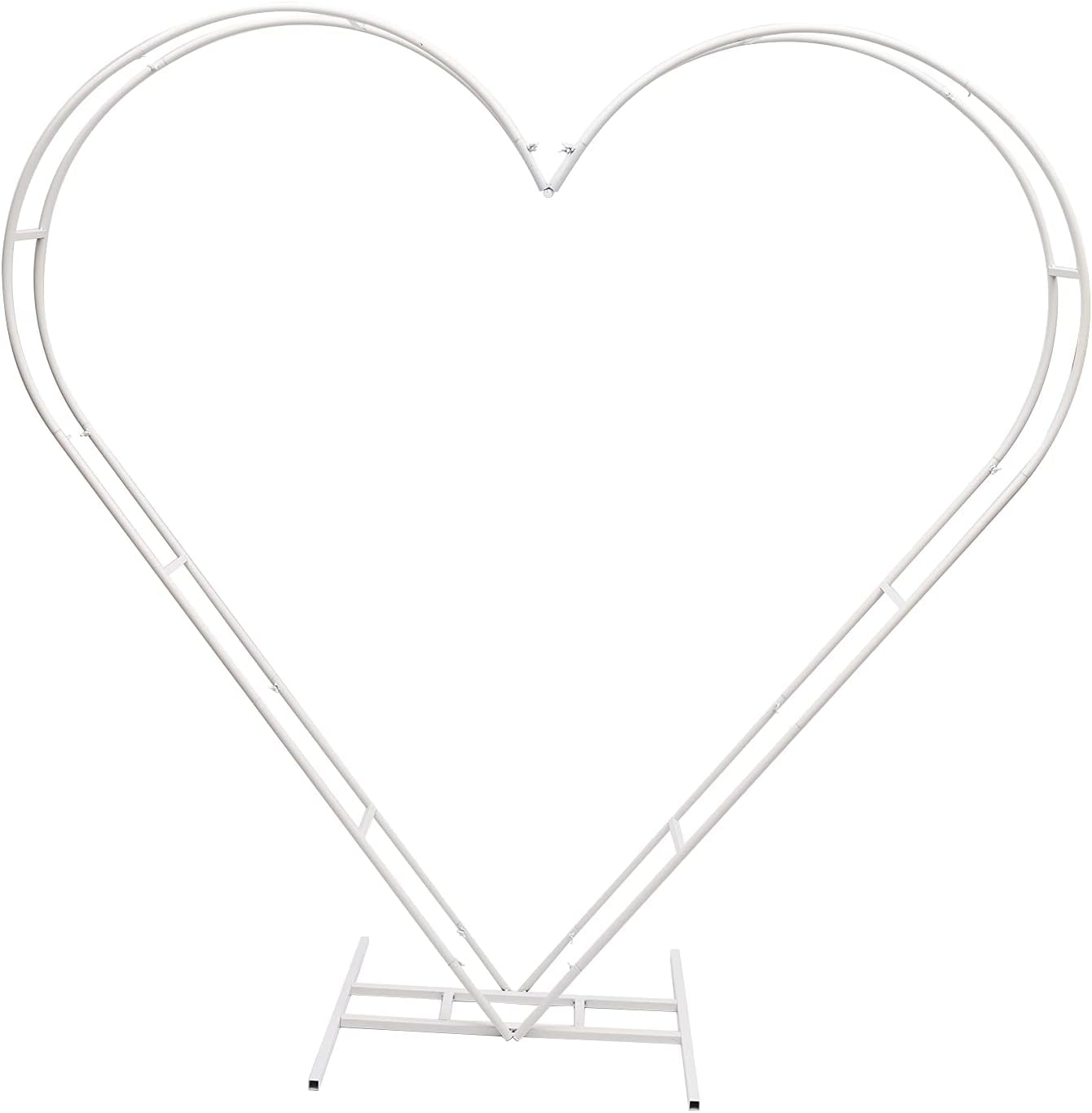 6.9ft Wedding Heart Arch, Heart Shaped Arch, Metal Stand Flowers Frame ...