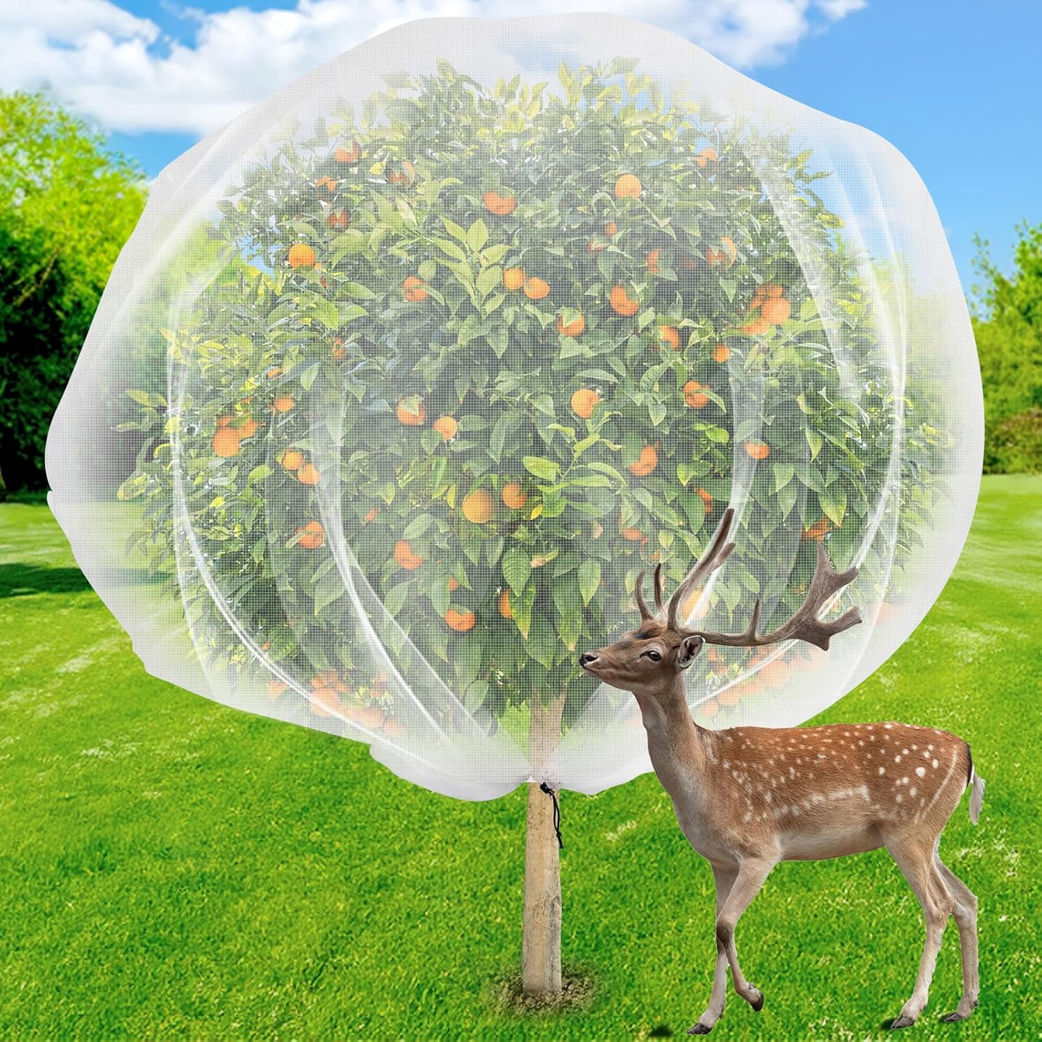 6.9x8.5ft Fruits Tree Netting,Ultra-Fine Mesh Garden Insect Tree Cover ...