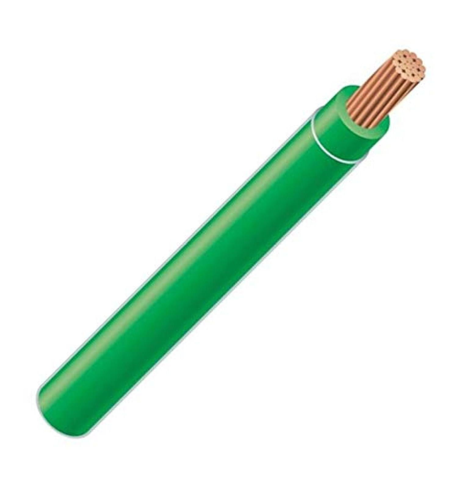 6 AWG 19-Stranded THHN Green Copper Building Wire (50Ft Cut) - Walmart.com